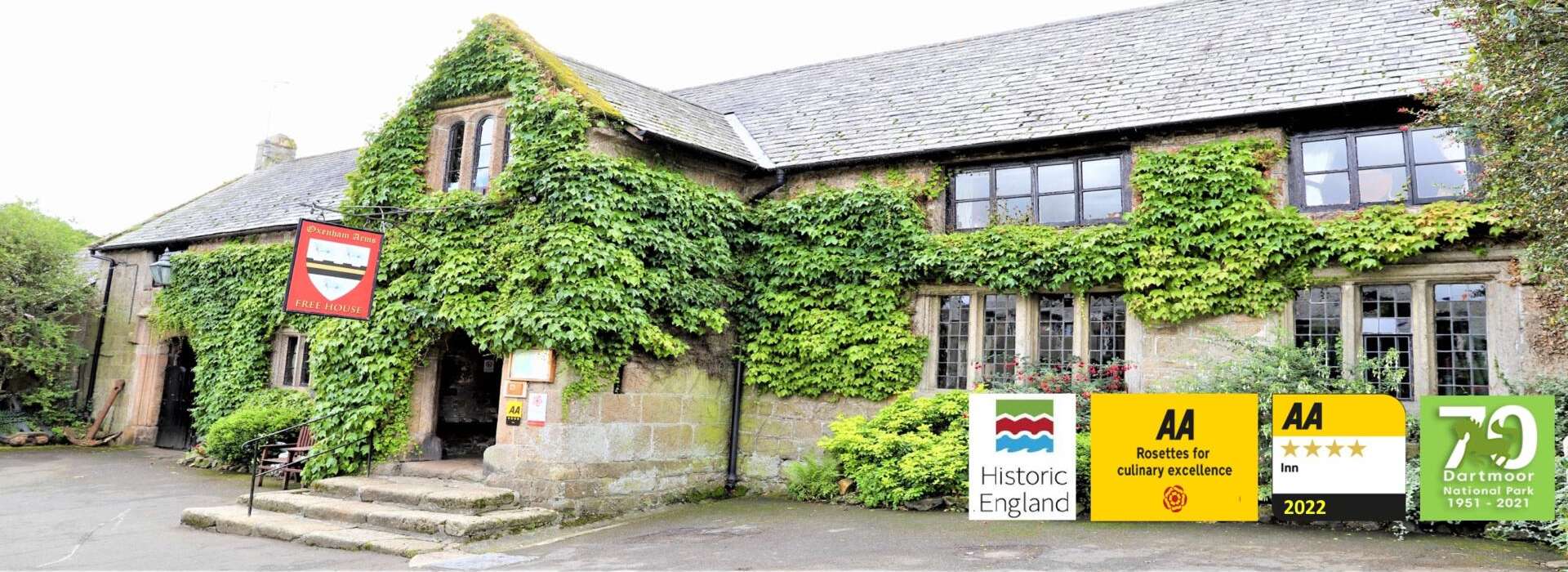 Book Direct. The Oxenham Arms Hotel | South Zeal. Okehampton.